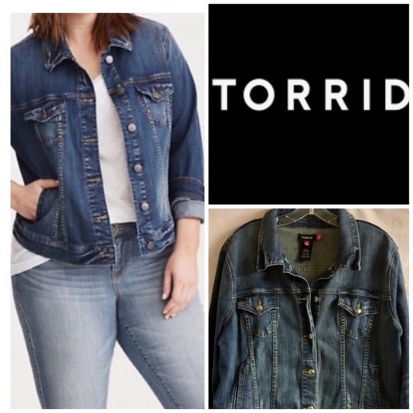 torrid | Jackets & Coats | Torrid Lightly Distressed Jean Jacket | Poshmark